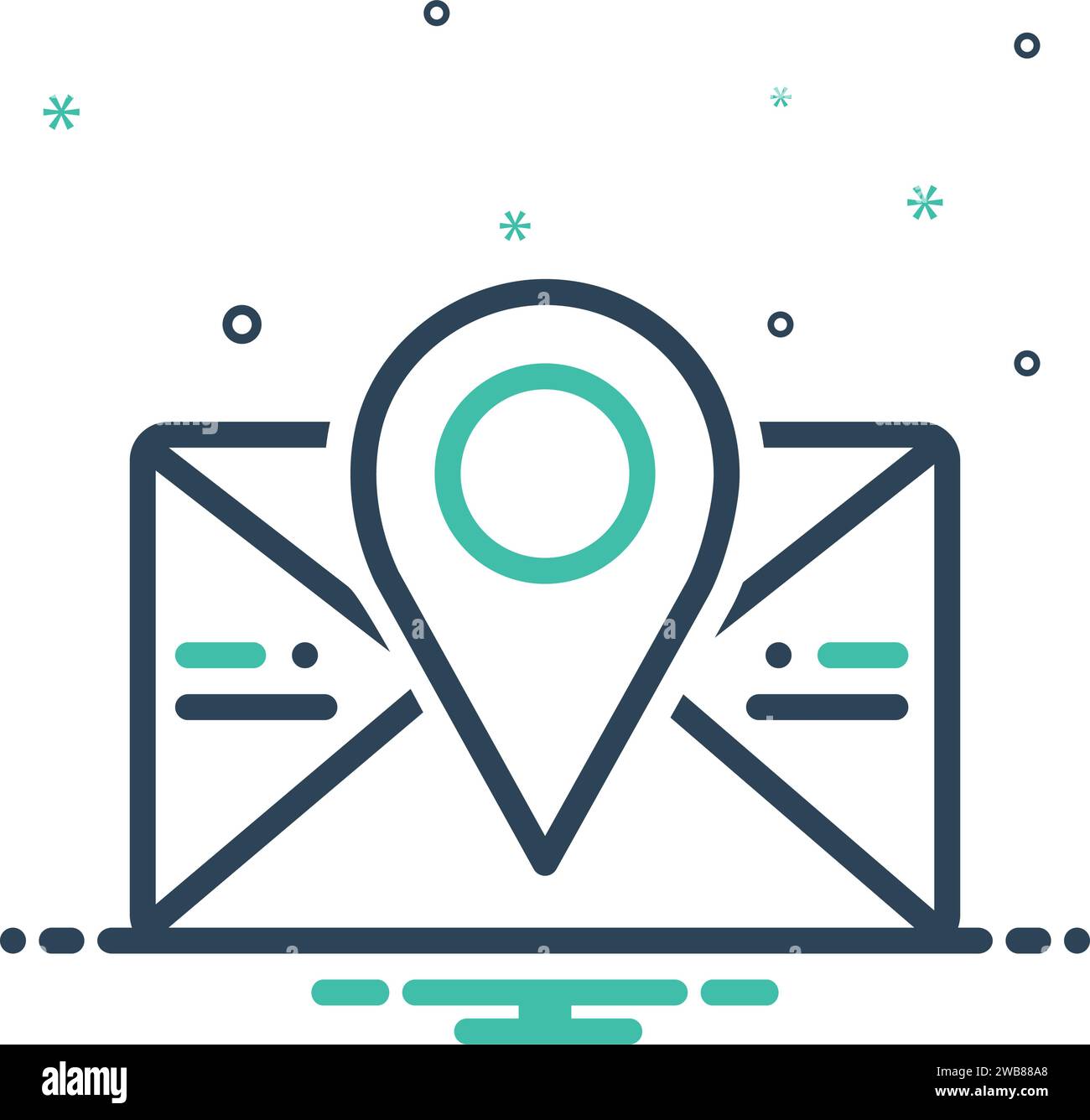 Symbol for postcode hi-res stock photography and images - Alamy