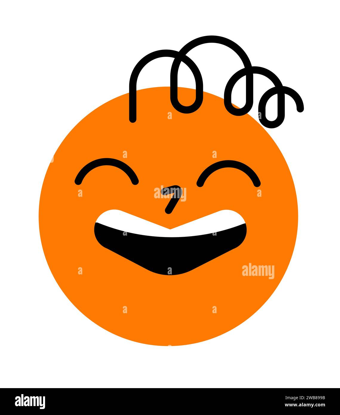 Round face vector vectors Stock Vector Images - Alamy