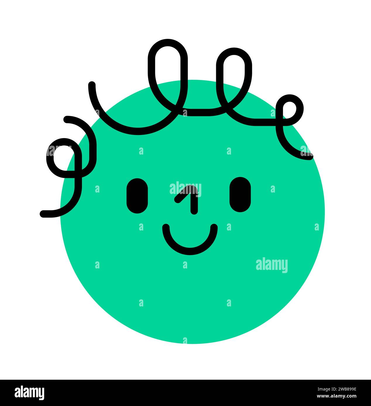 Round face expressing emotion. Smile Stock Vector Image & Art - Alamy