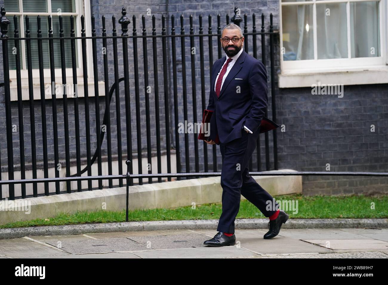 Home Secretary James Cleverly arriving in Downing Street, London, for a ...