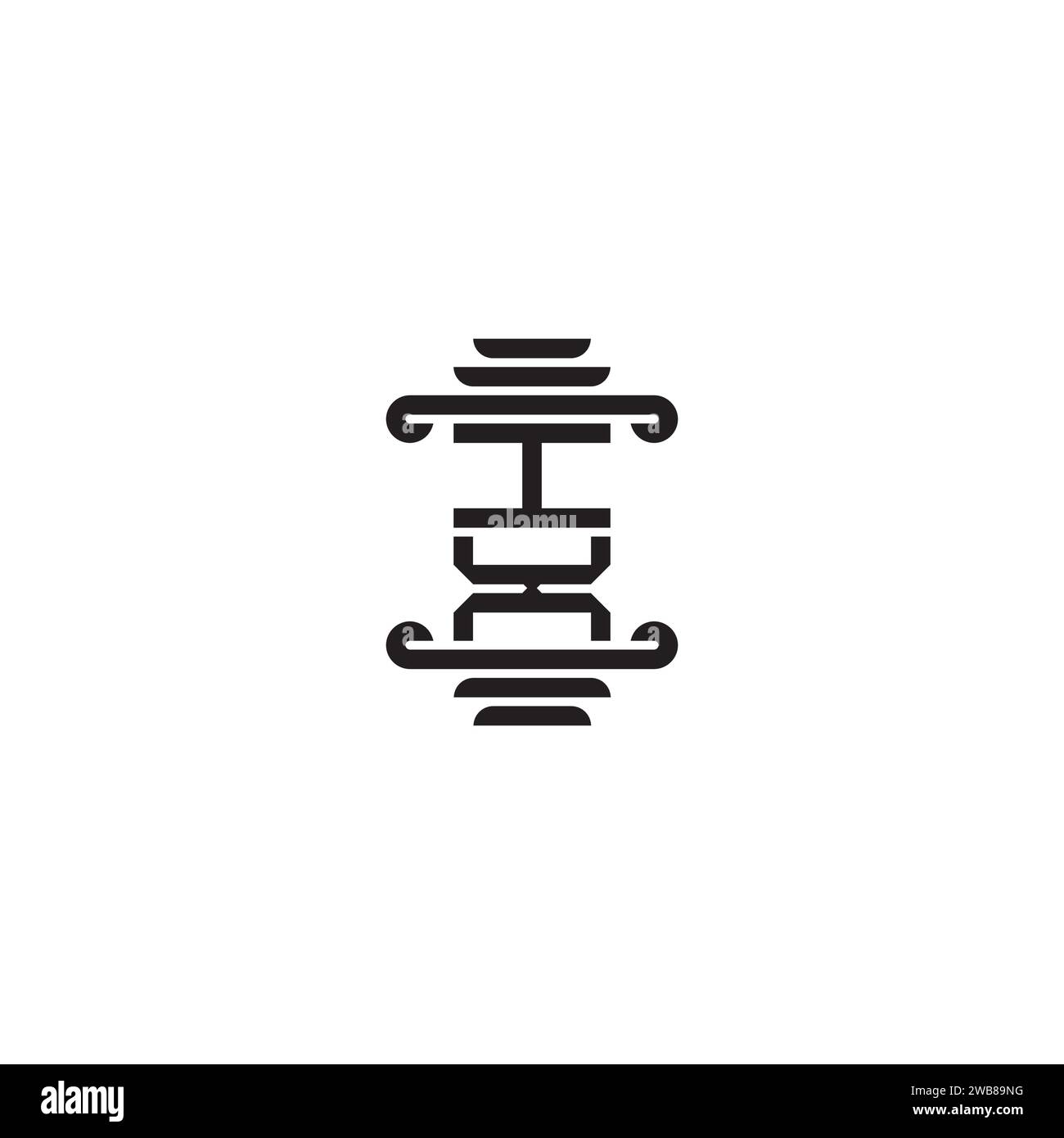 Ix vector Black and White Stock Photos & Images - Alamy
