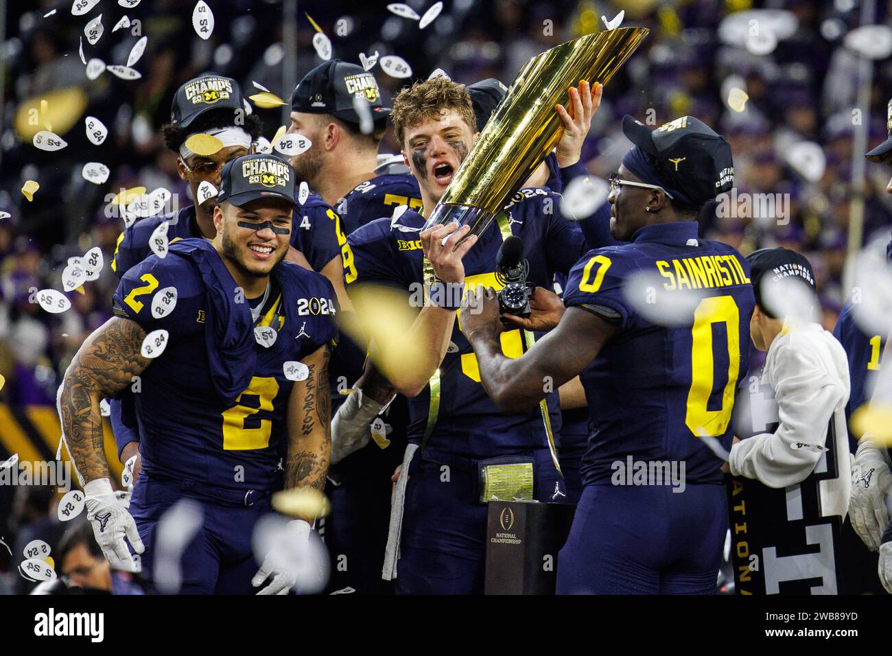 USA. 08th Jan, 2024. January 08, 2024: Michigan quarterback J.J ...