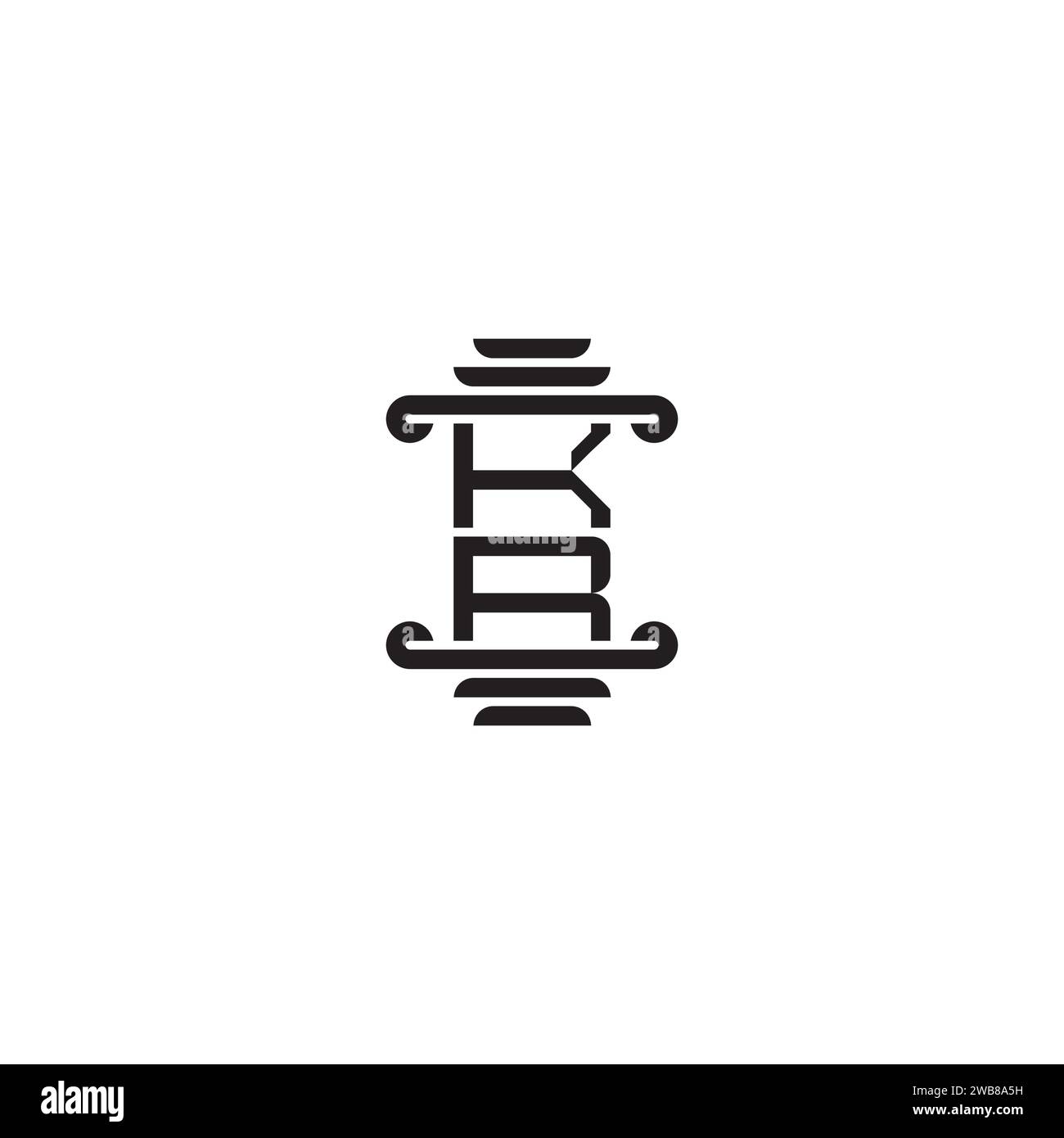 Kr letter design hi-res stock photography and images - Alamy