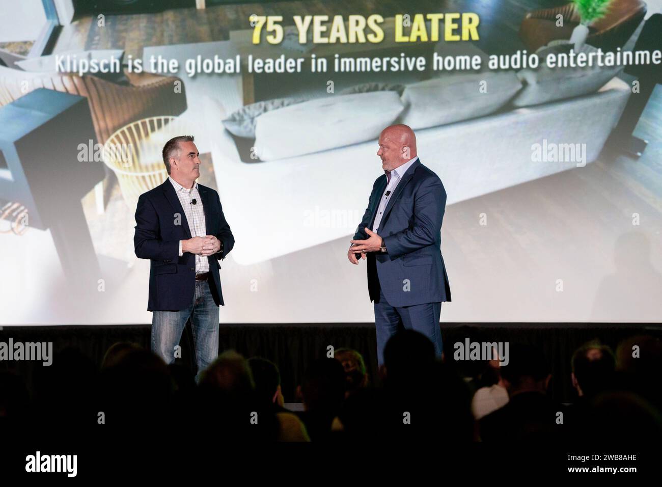 Las Vegas, USA. 08th Jan, 2024. Todd Lancaster (L), Executive Vice ...