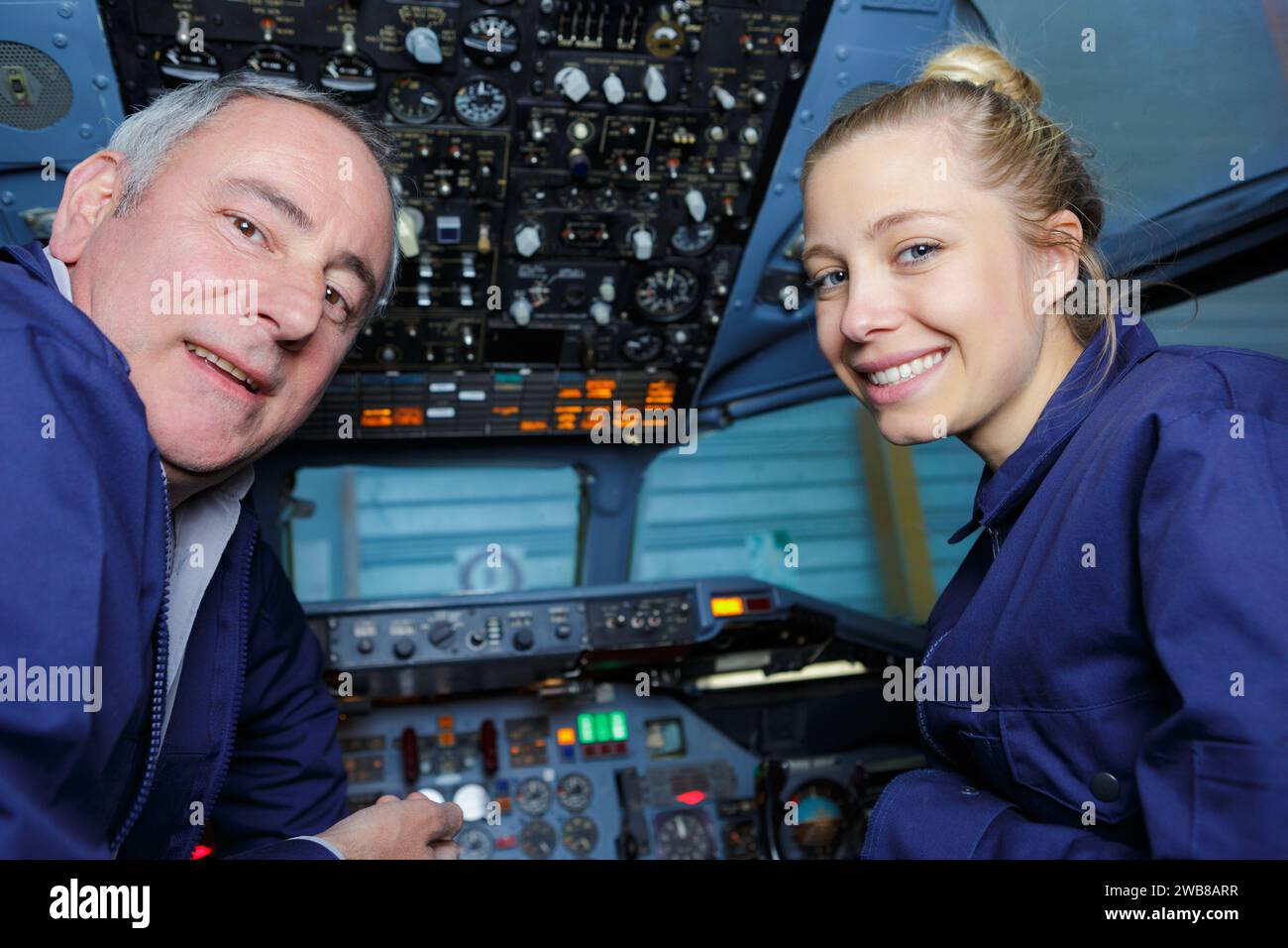 African pilot cockpit hi-res stock photography and images - Alamy