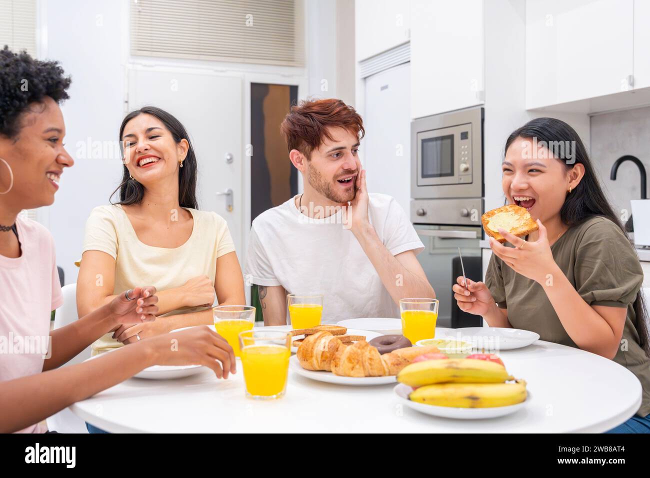 Heartwarming scene friends sharing hi-res stock photography and images ...
