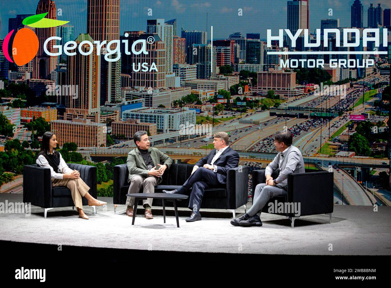 Las Vegas, USA. 08th Jan, 2024. (L to R) Sinead Bovell, Entrepreneur ...