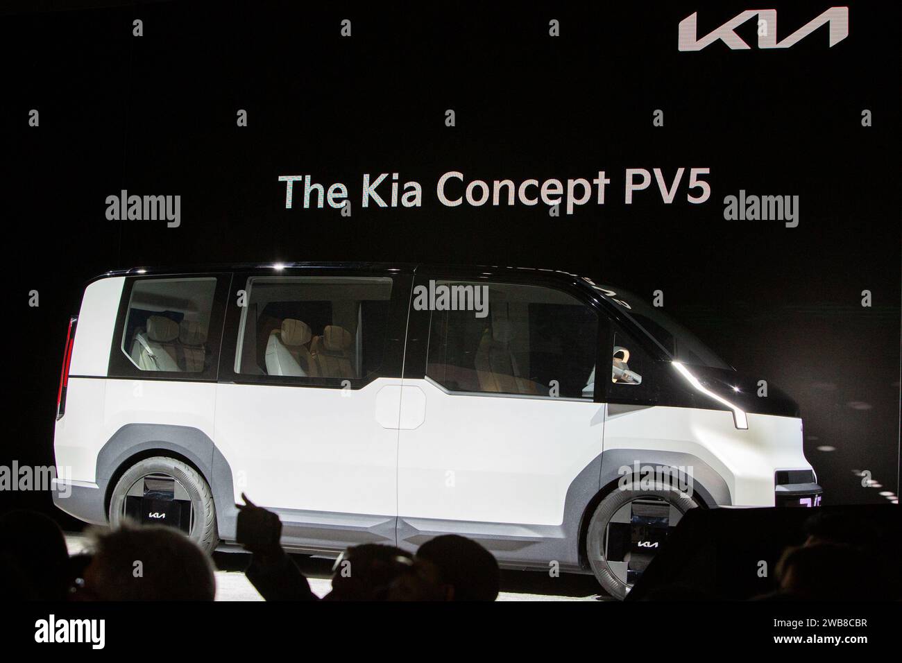 Las Vegas, USA. 08th Jan, 2024. The Kia Concept PV5 on display during a ...