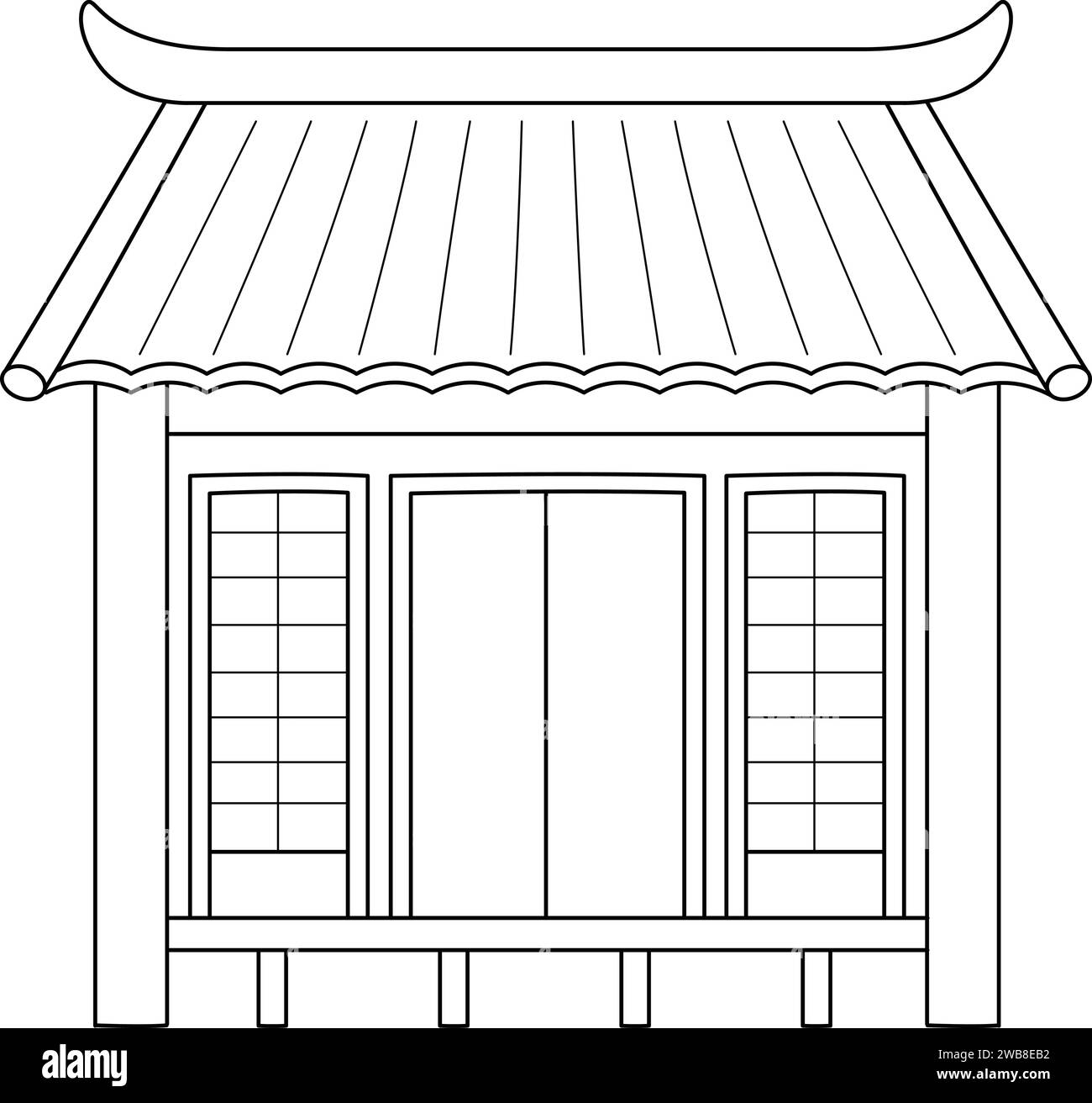 Ninja house japan Stock Vector Images - Alamy