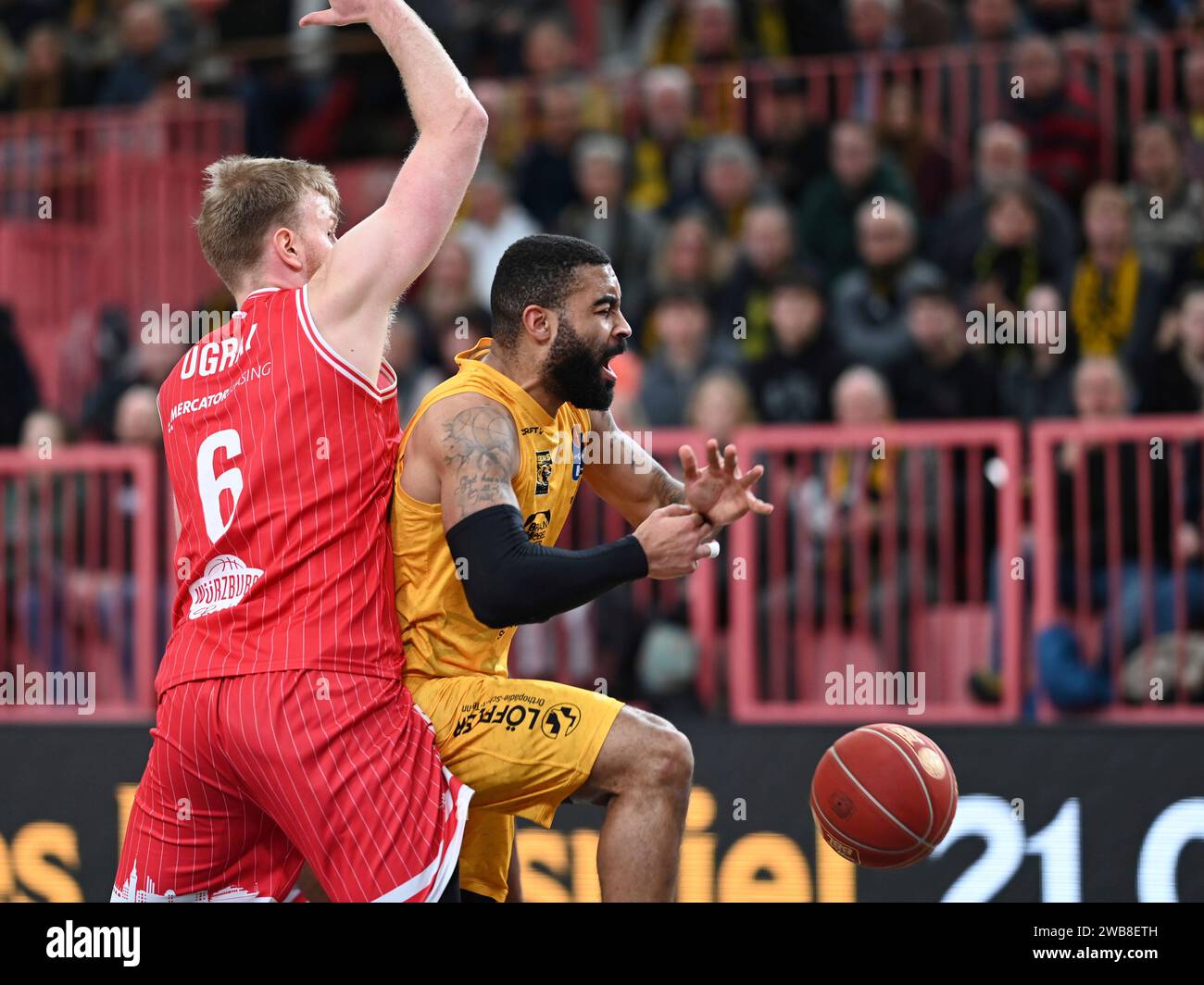 Tuebingen, Deutschland. 08th Jan, 2024. Javon Masters (Tigers Tuebingen ...