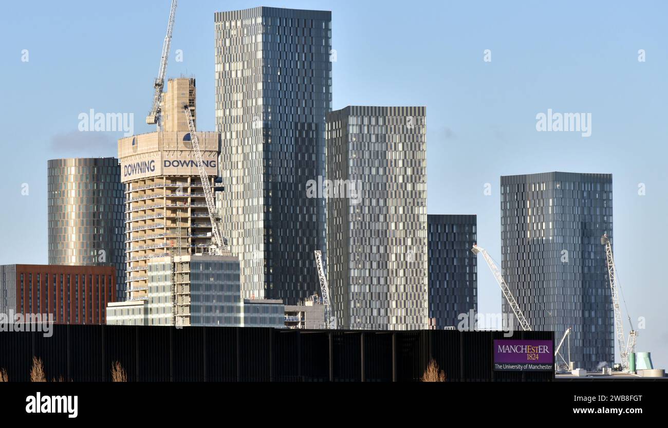 High rise buildings at Deansgate Square, a skyscraper development in ...