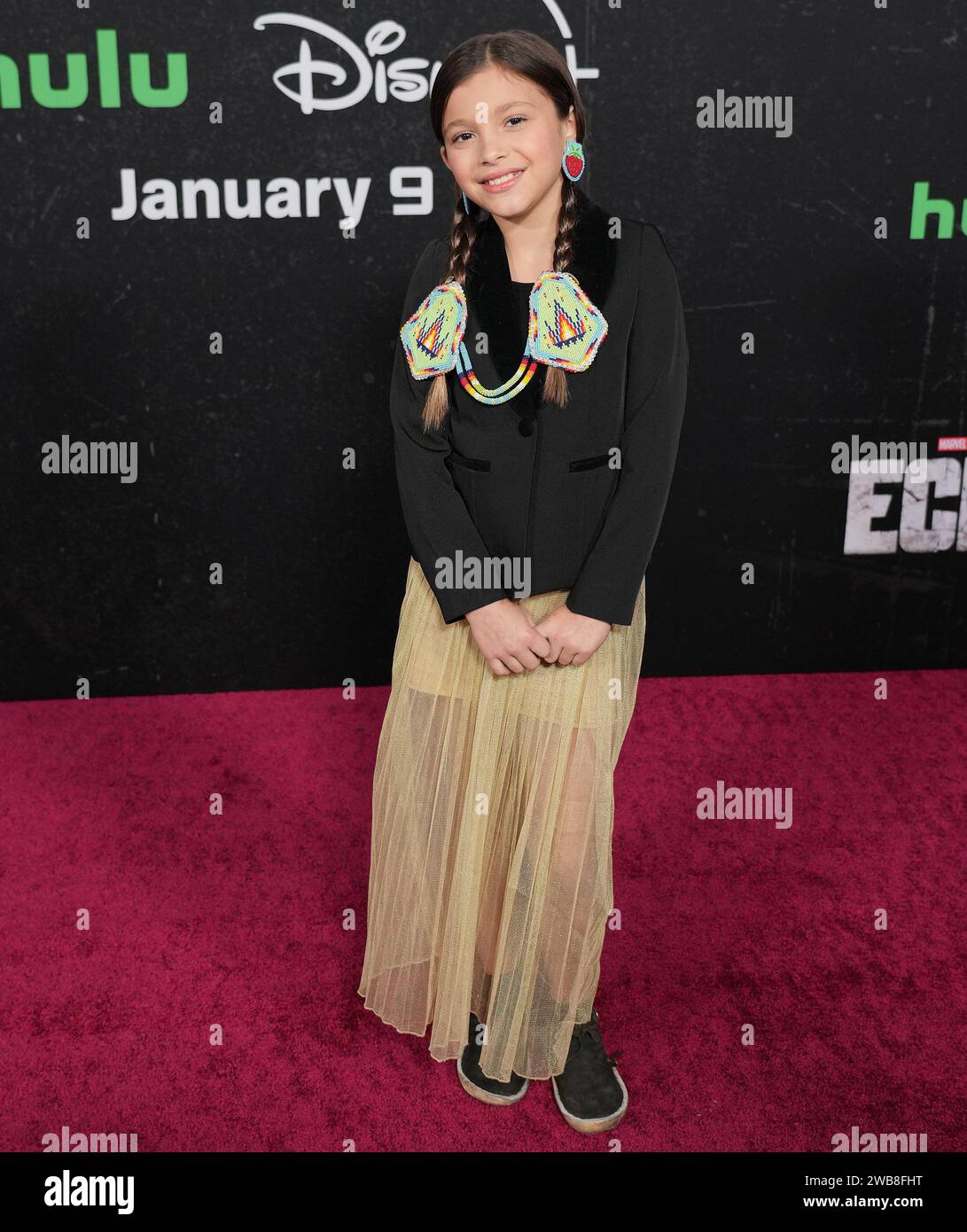 Los Angeles, USA. 10th Dec, 2023. Wren Zhawenim Gotts arrives at the ...