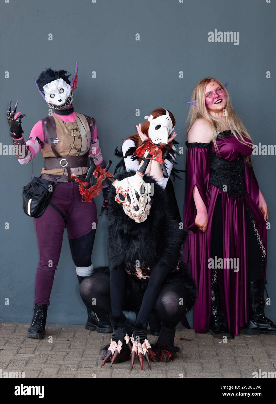 The female cosplayers at Comic-Con in monster outfits Stock Photo - Alamy