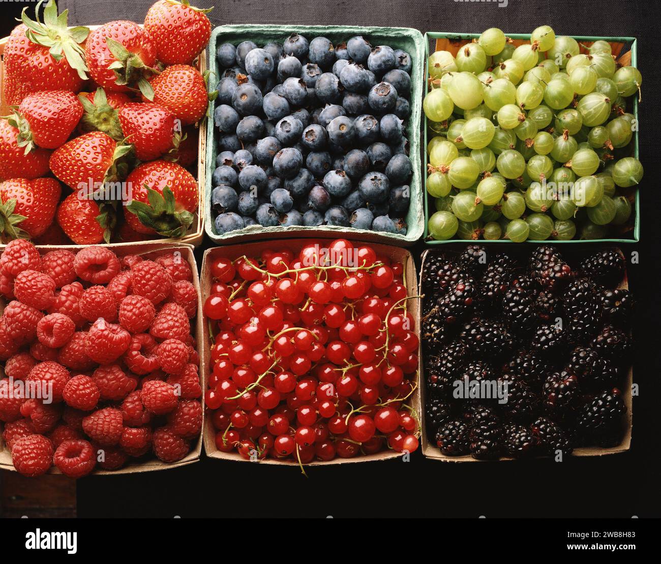 Variety of Berries Fruit in Basket - Studio Photography Setup Stock ...