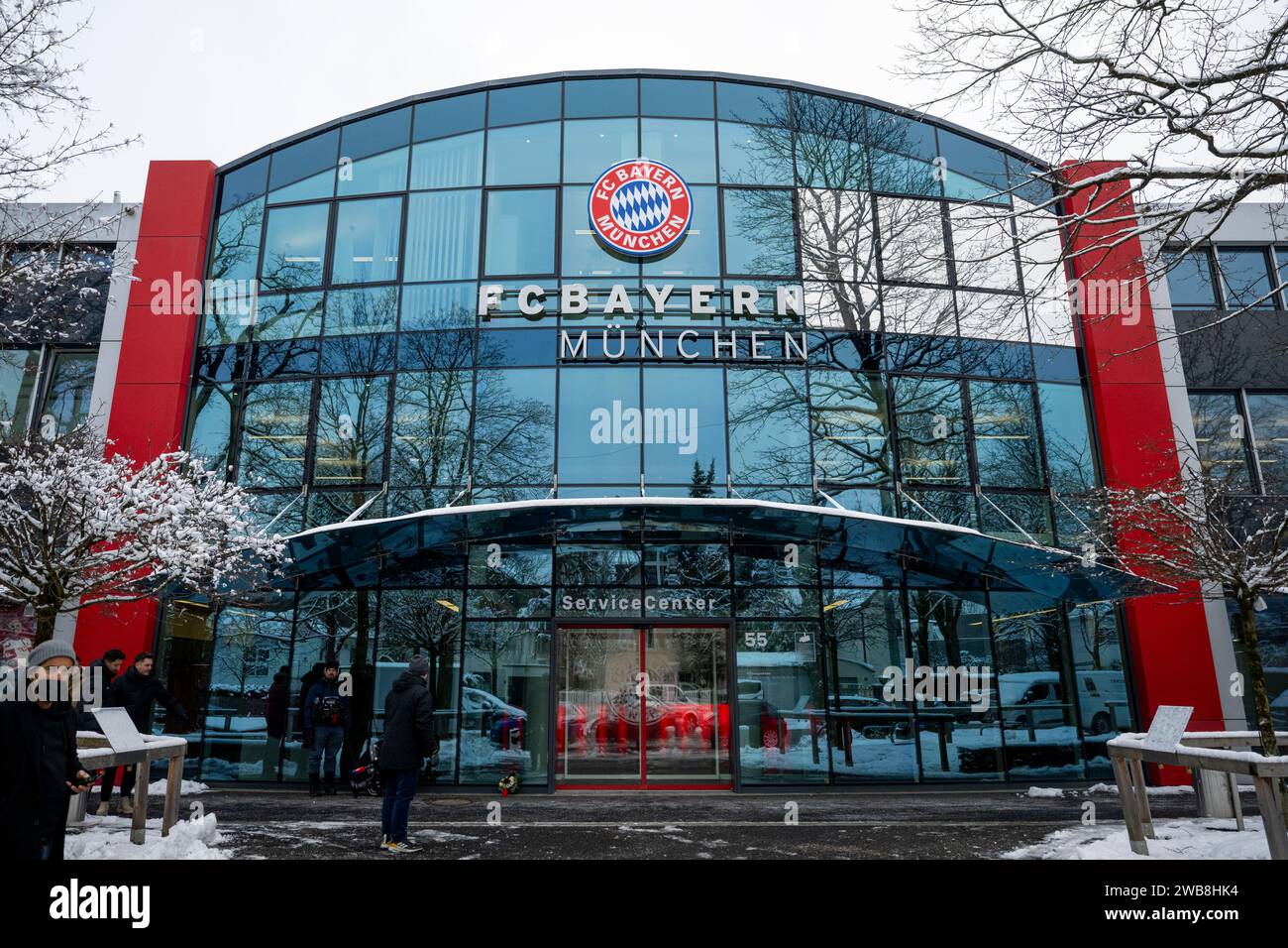Munich, Germany. 09th Jan, 2024. Soccer: A club building of FC Bayern ...