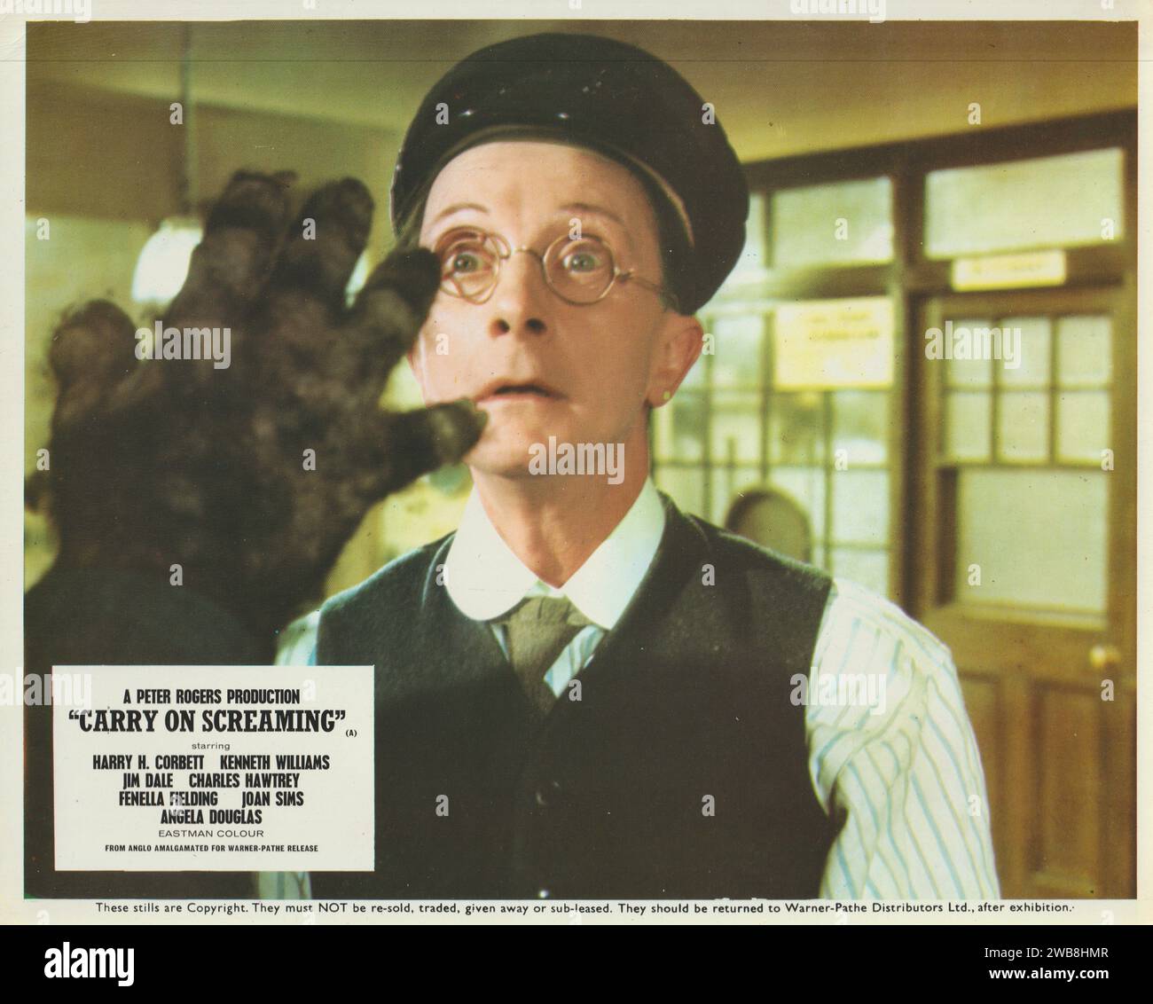 CARRY ON SCREAMING 1966 BRITISH LOBBY CARD FRONT OF HOUSE CARD, KENNETH ...