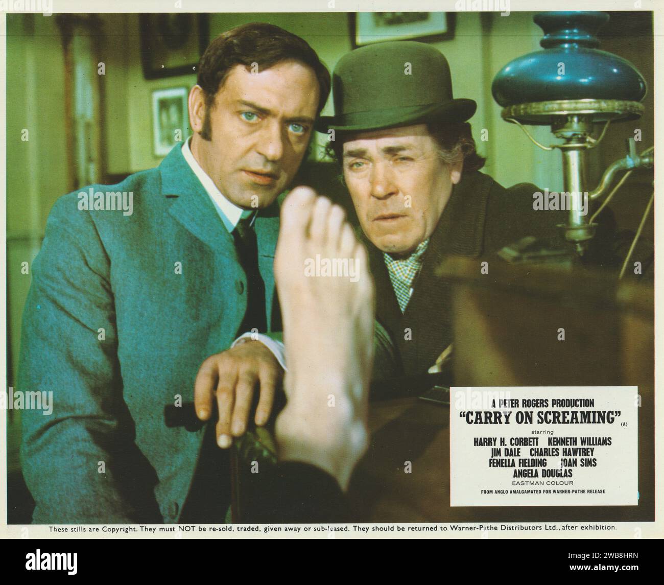 CARRY ON SCREAMING 1966 BRITISH LOBBY CARD FRONT OF HOUSE CARD, KENNETH ...