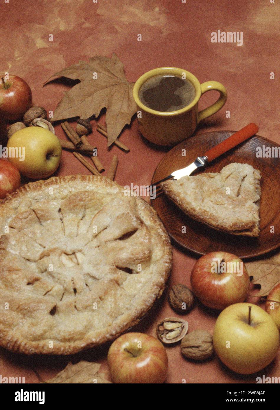 Rustic Apple Pie - Studio Photography Setup Stock Photo - Alamy