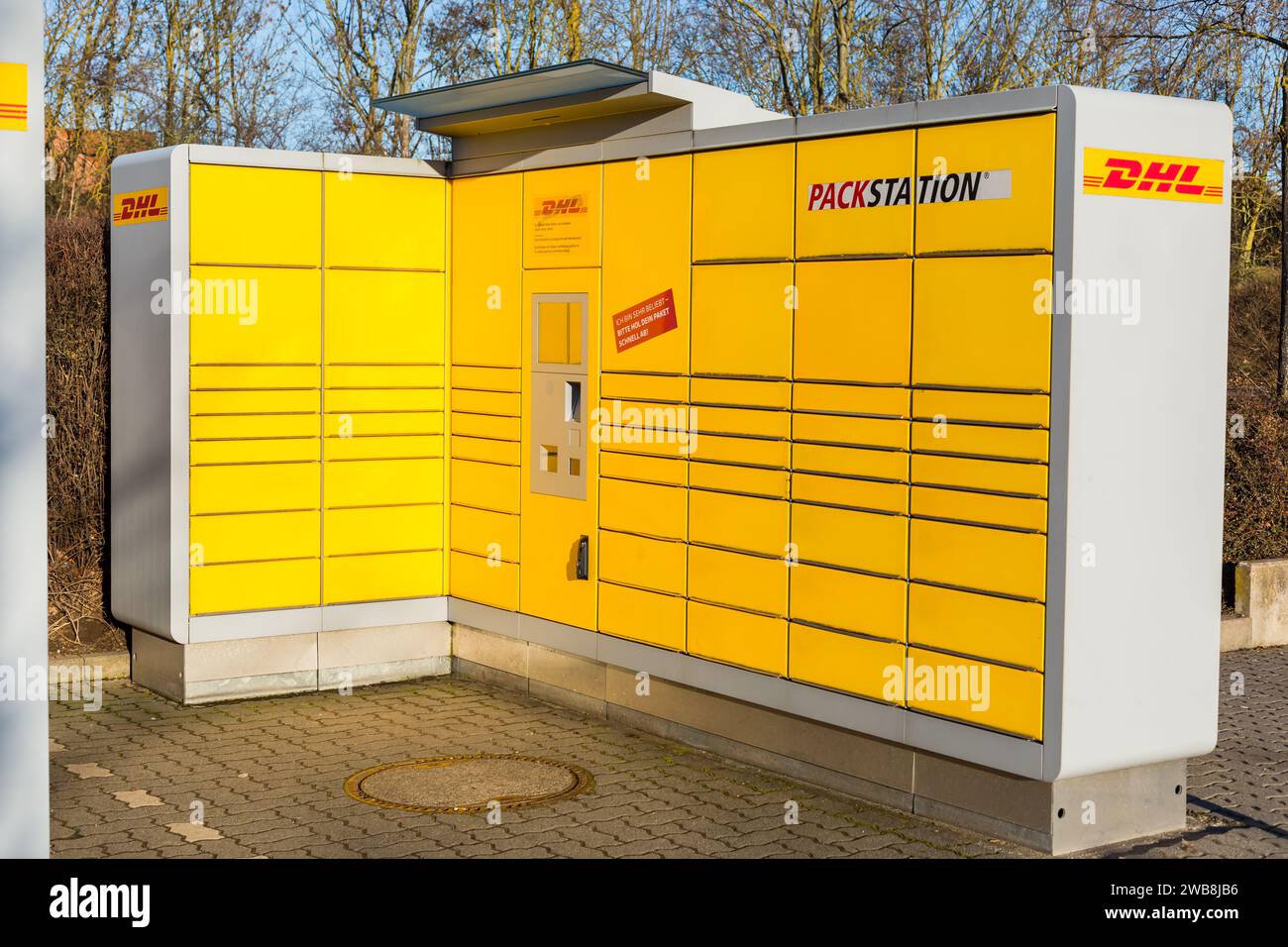 Hockenheim, Germany - 03rd, January 2024: DHL pickup location ...