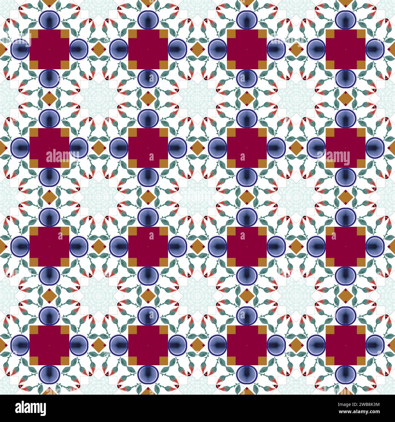 An eye-catching repetitive pattern on a white background Stock Photo ...
