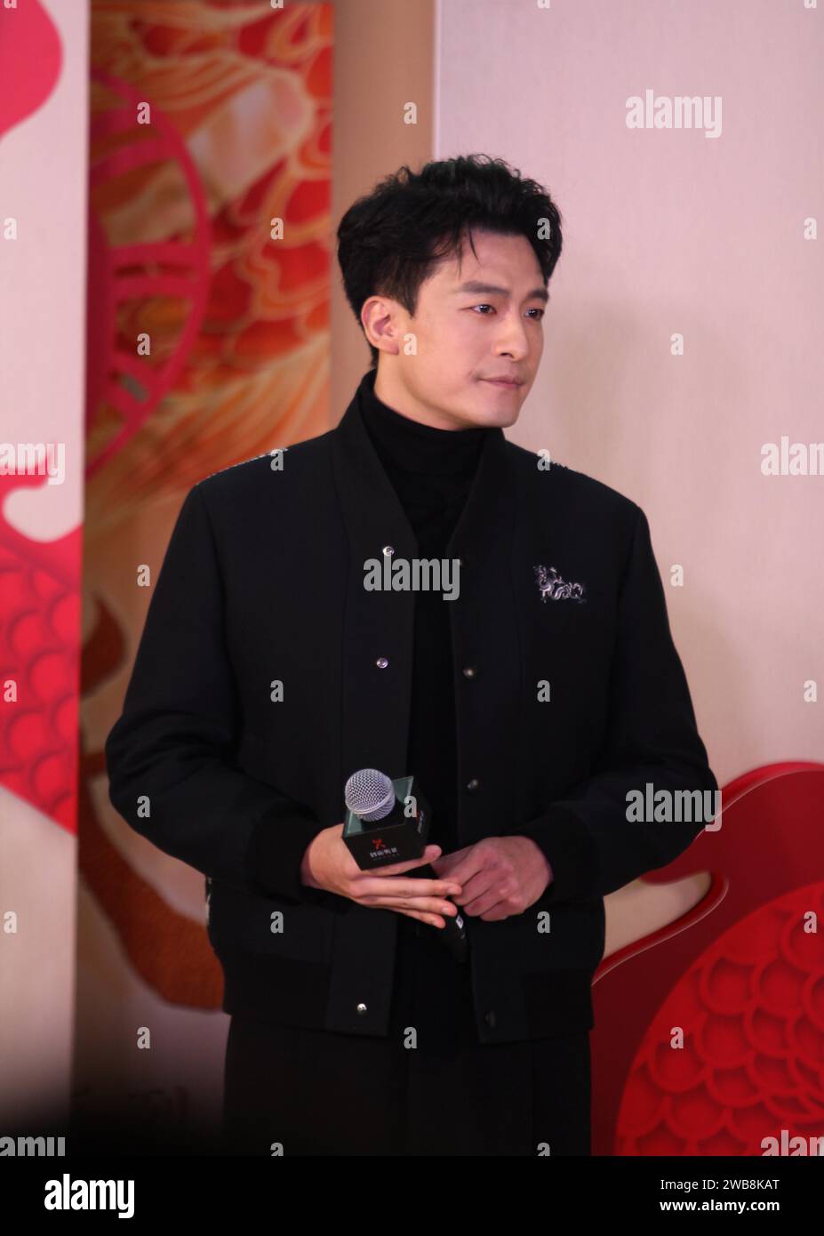 Chinese actor Sun Yizhou attends an activity in Wuhan City, central ...