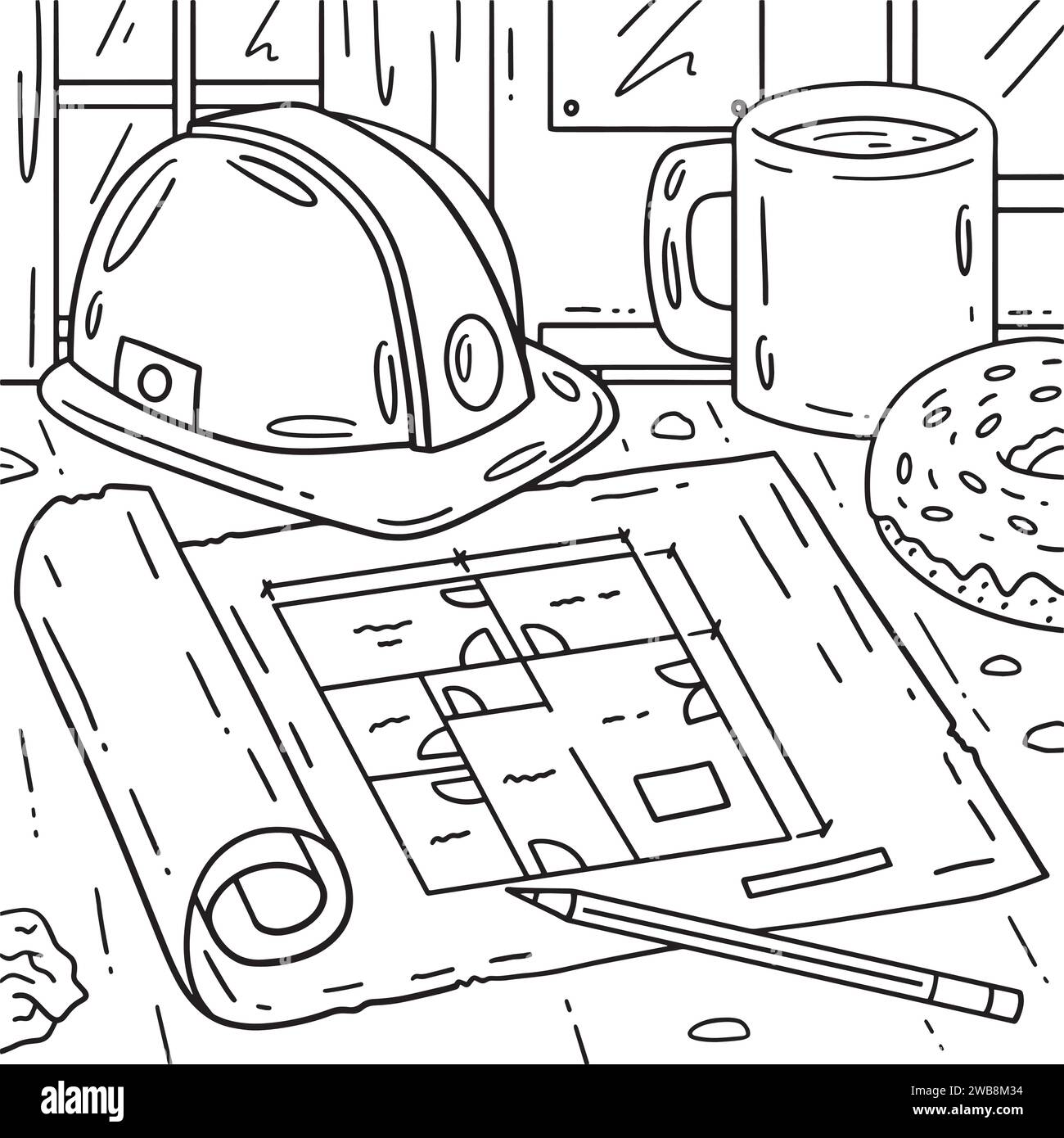 Blueprint Coloring Pages