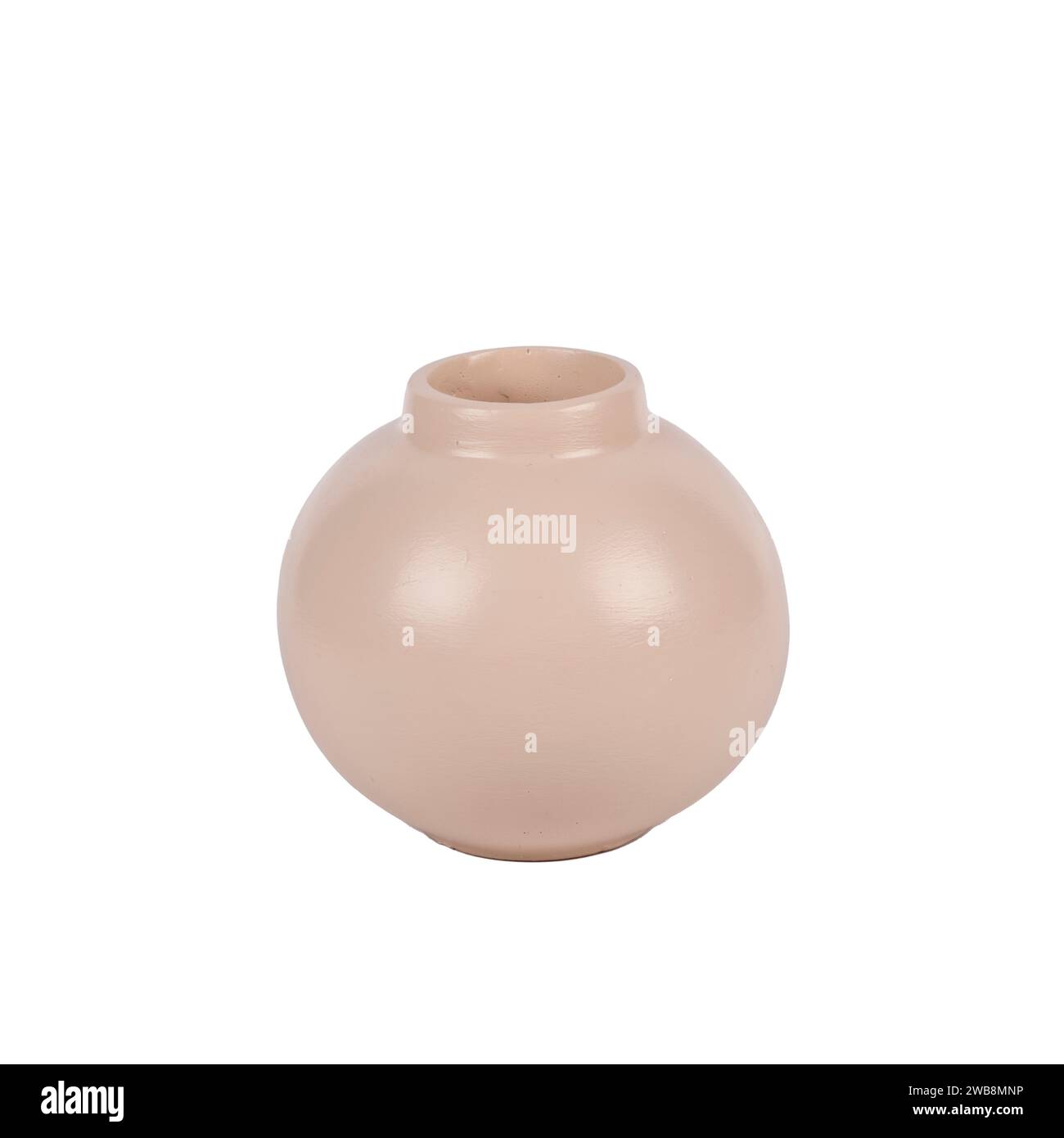 trendy design decorative ceramic vase isolated on white background ...