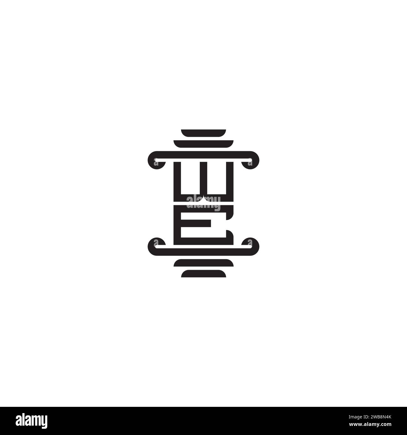 Letter pillar Stock Vector Images - Alamy