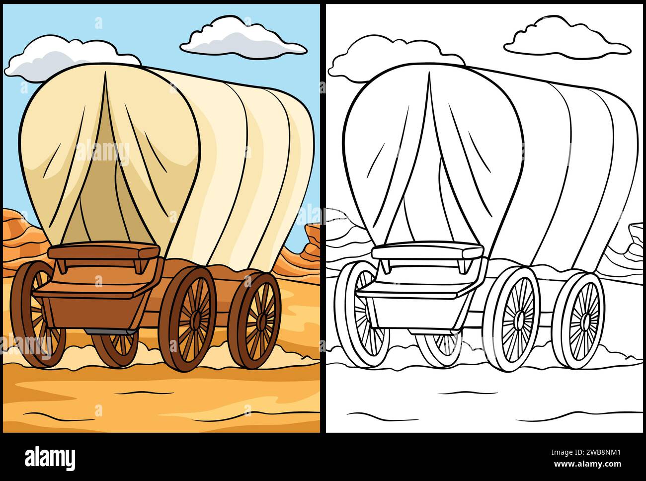 Prairie schooner hi-res stock photography and images - Alamy