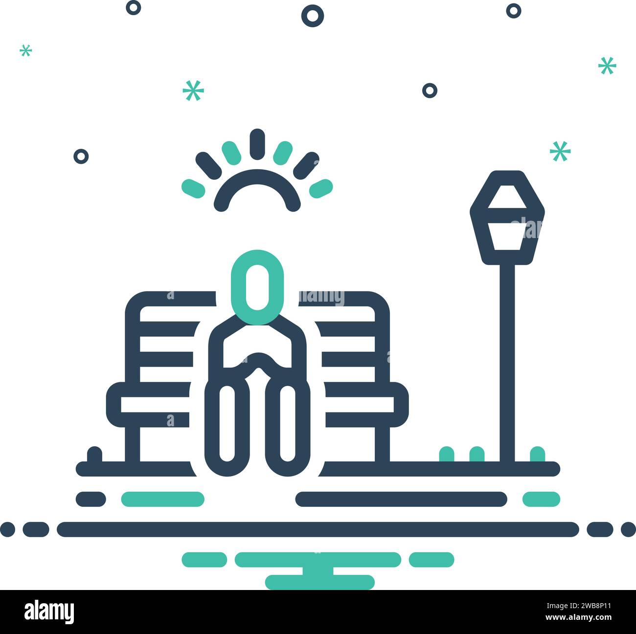 Icon for alone,lonely Stock Vector Image & Art - Alamy