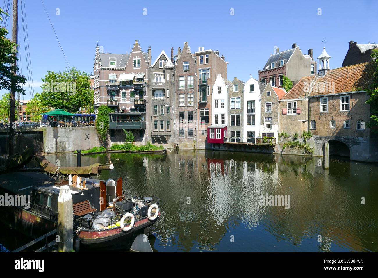 Rotterdam, Netherlands - May 27 2017: Historic Delfshaven, picturesque ...
