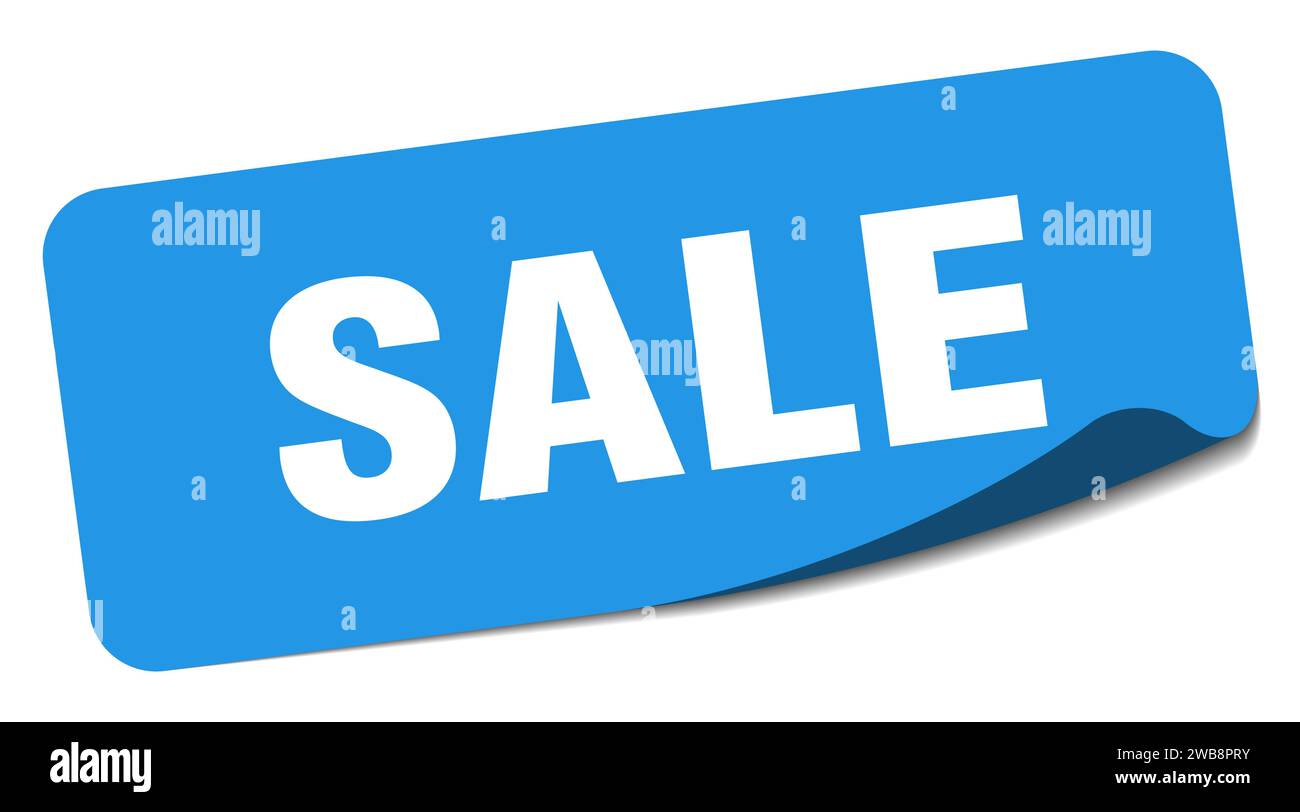 sale sticker. sale rectangular label isolated on white background Stock ...