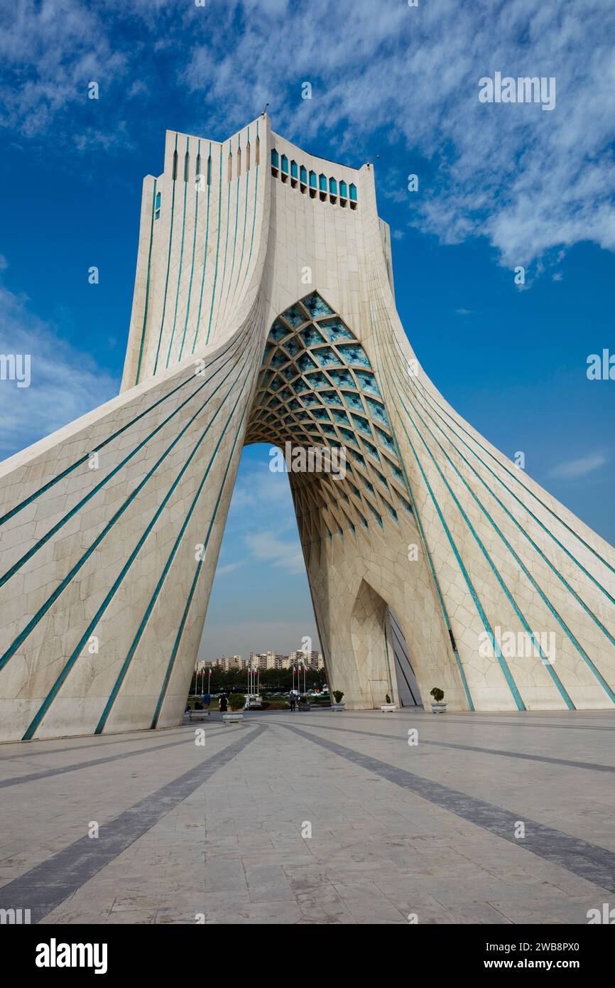 Azadi Tower (Freedom Tower), an iconic landmark in Tehran, Iran Stock ...