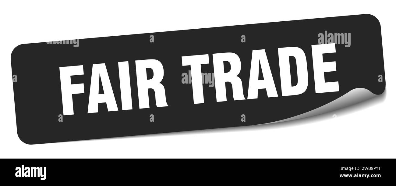 Fair trade sticker Stock Vector Images - Alamy