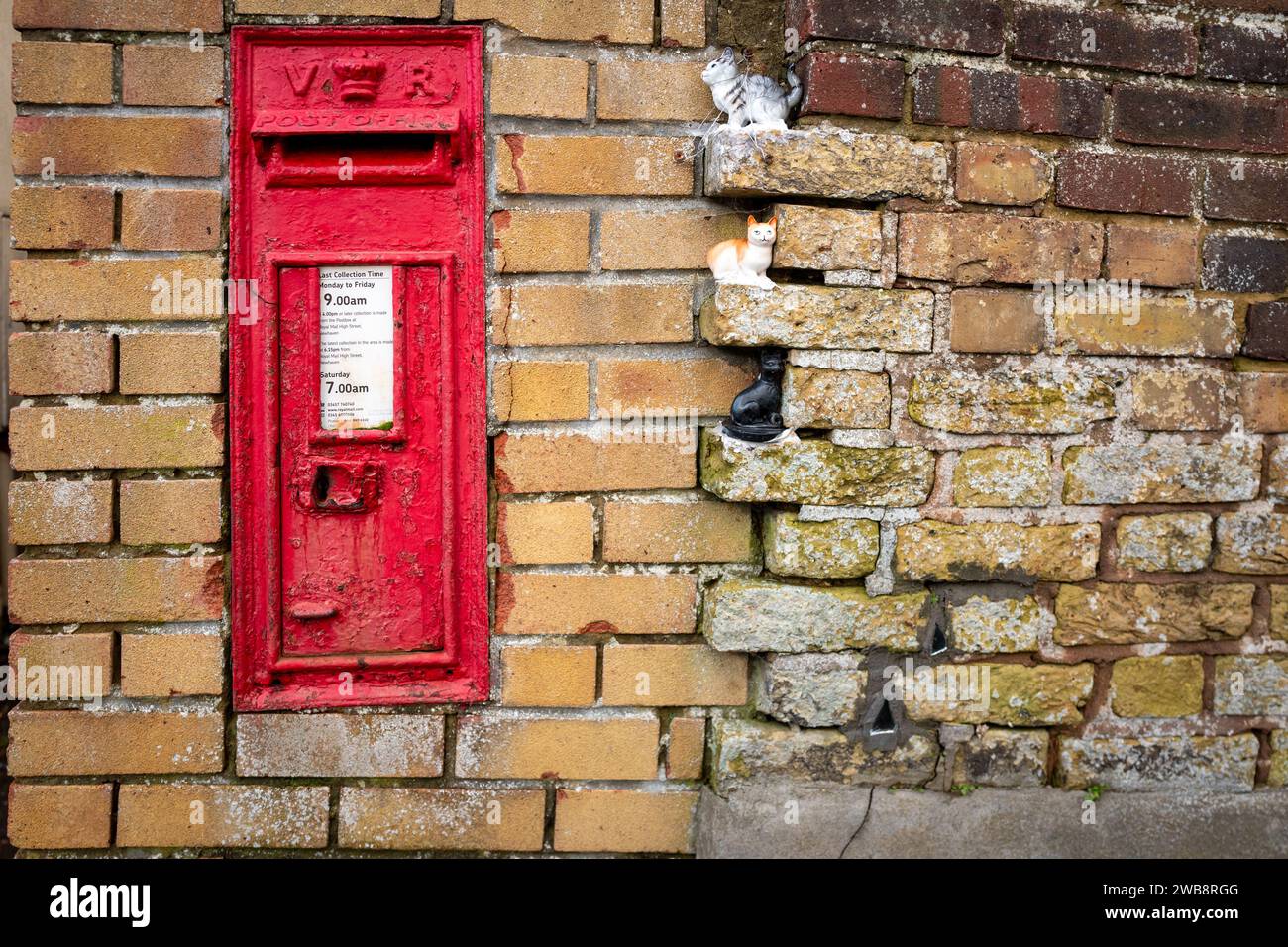 Newhaven, January 6th 2024: A rare Queen Victoria letter box in Ship ...