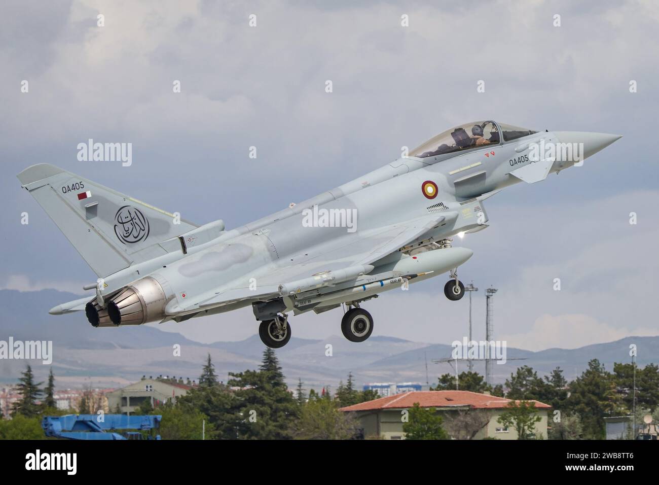 KONYA, TURKIYE - MAY 09, 2023: Qatar Air Force Eurofighter Typhoon ...