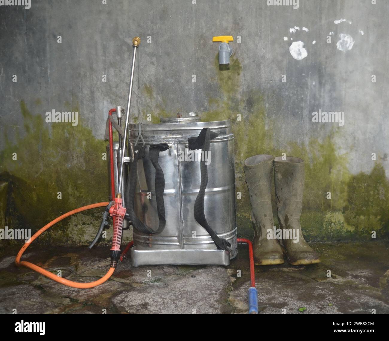 manual equipment to provide nutrients to plants Stock Photo - Alamy