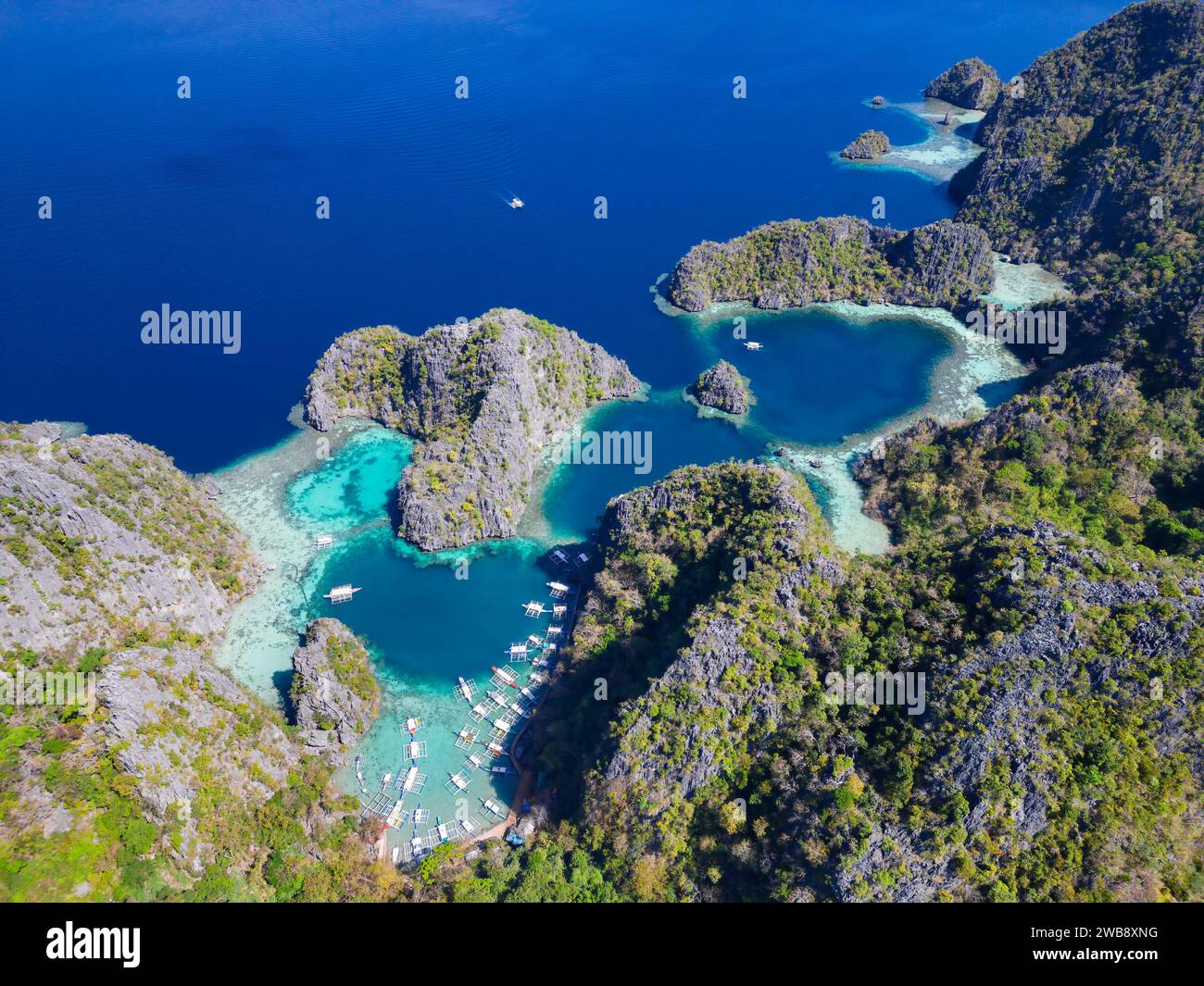 An aerial view of Coron Island, Philippines Stock Photo - Alamy