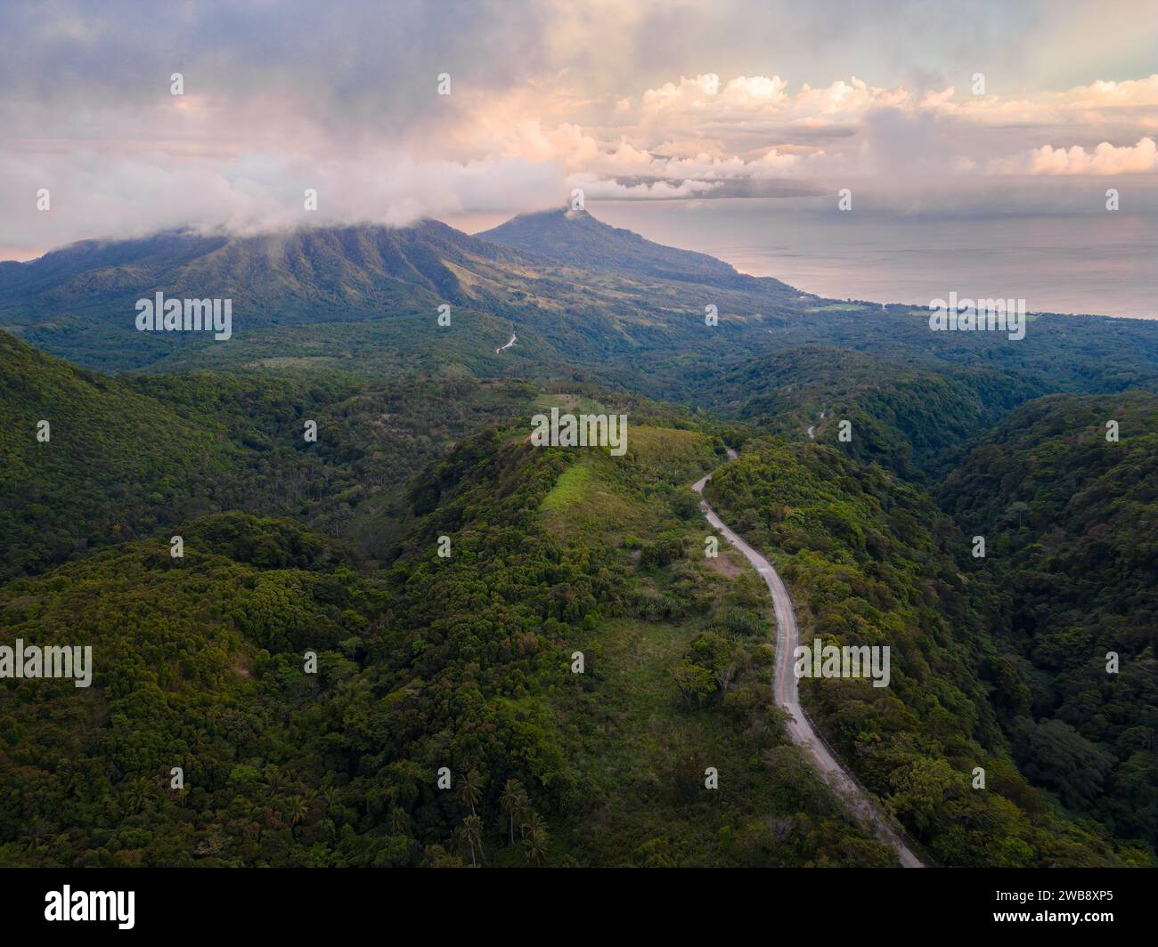 An aerial view of Camiguin Island, Philippines Stock Photo - Alamy