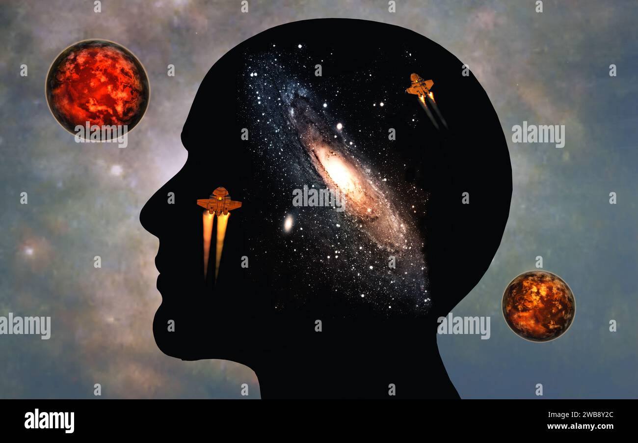 Human head profile hi-res stock photography and images - Alamy