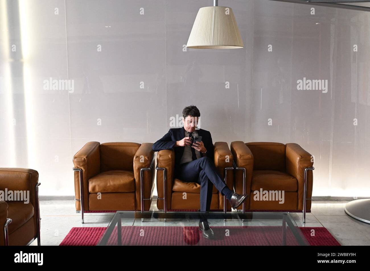 File photo - Junior Minister for Public Accounts Gabriel Attal seen at ...