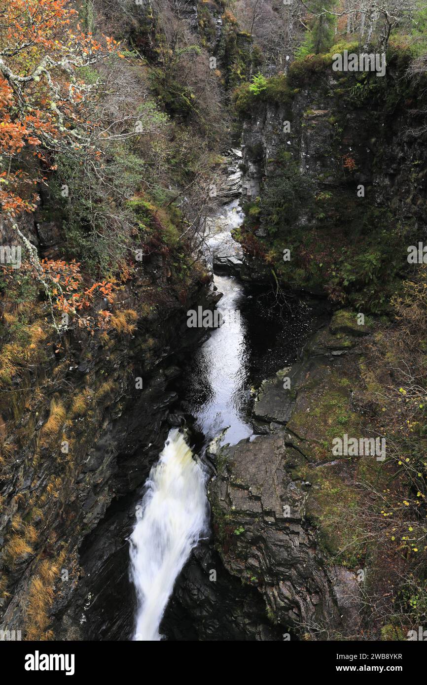 The Corrieshalloch Gorge, Falls of Measach and River Droma, near ...
