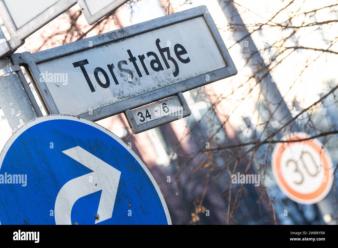 Berlin, Germany. 09th Jan, 2024. A traffic sign with the inscription ...