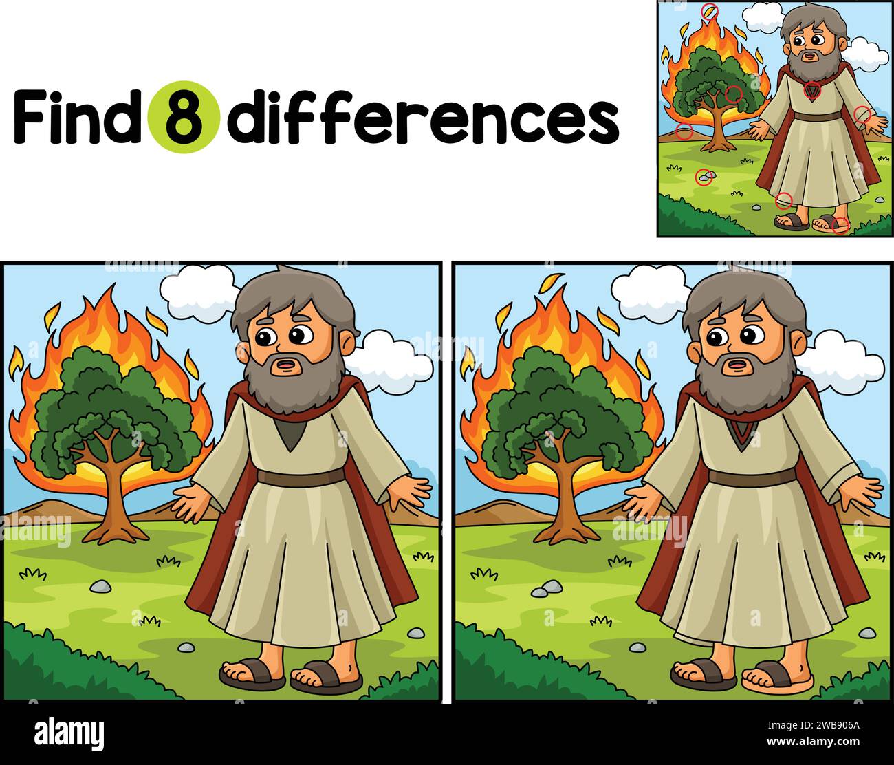 Burning Bush Bible Clipart