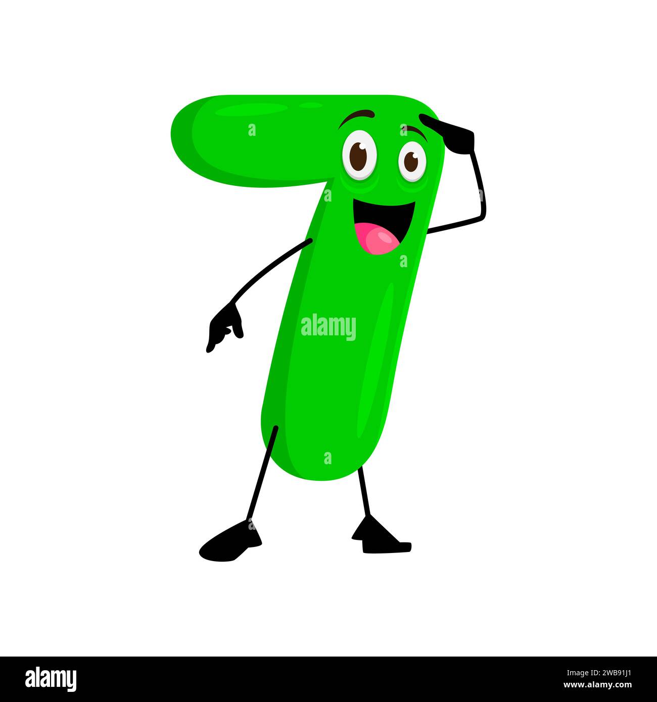 Numeric 7 Stock Vector Images - Alamy