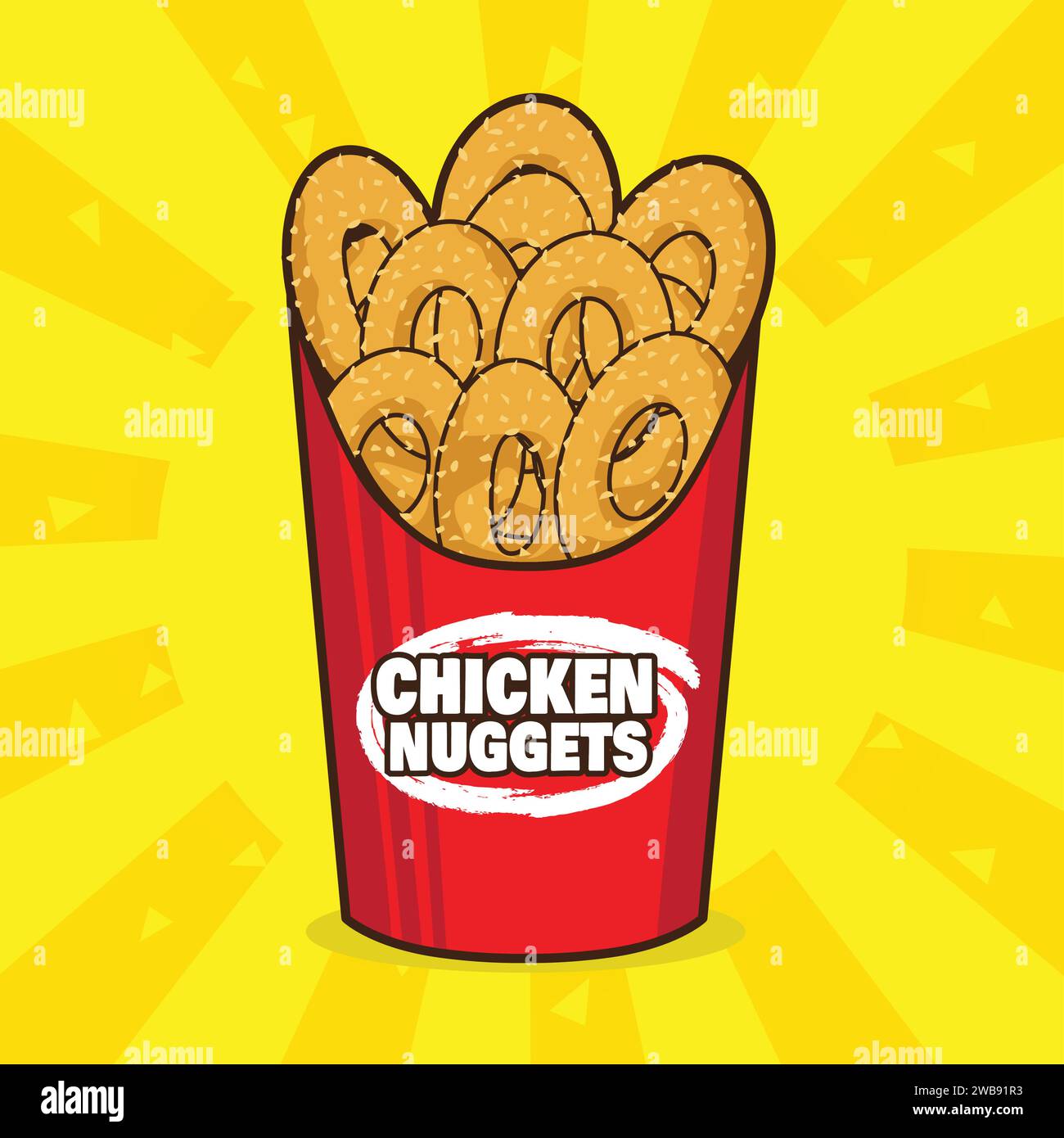Chicken and donuts Stock Vector Images - Alamy