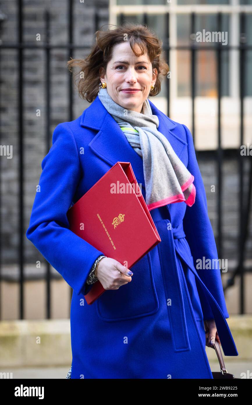 London, UK. 9 January 2023. Health Secretary Victoria Atkins attending ...