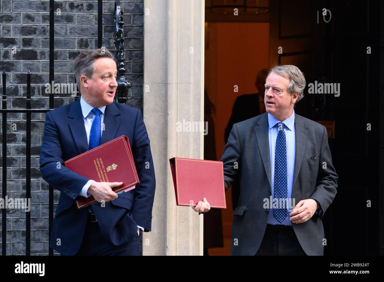 London, UK. 9 January 2023. Foreign Secretary Lord David Cameron and ...