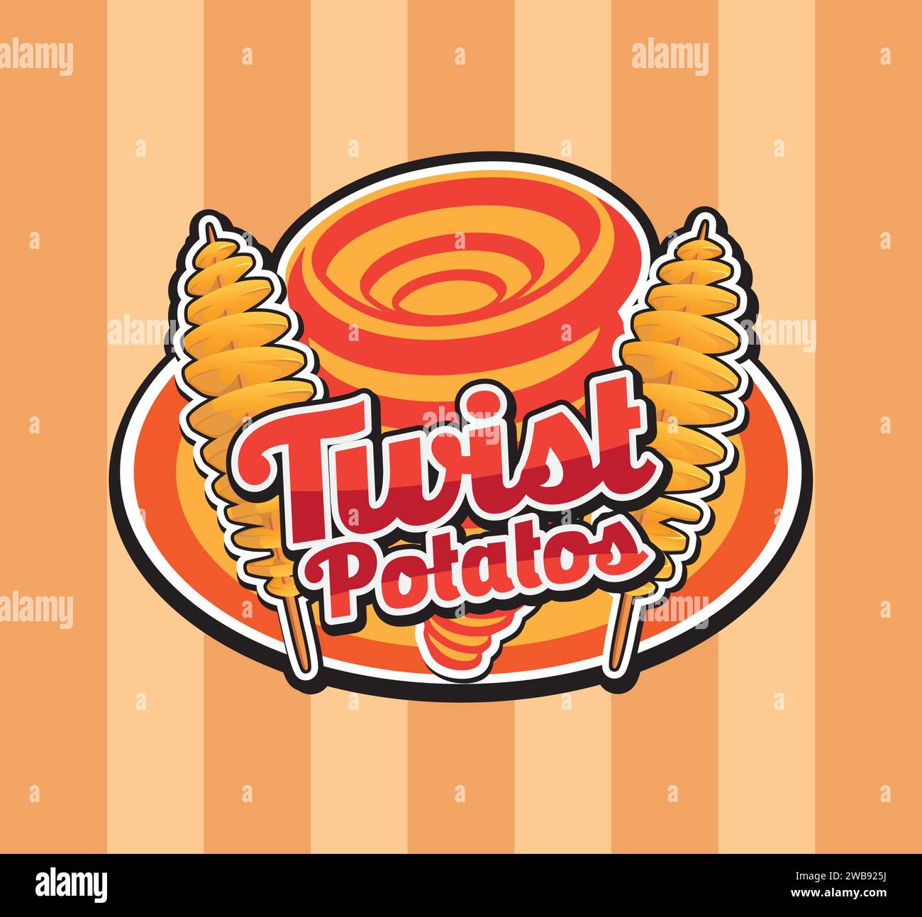 Tornado Twist Spiral Potato Logo Design Stock Vector Image & Art - Alamy
