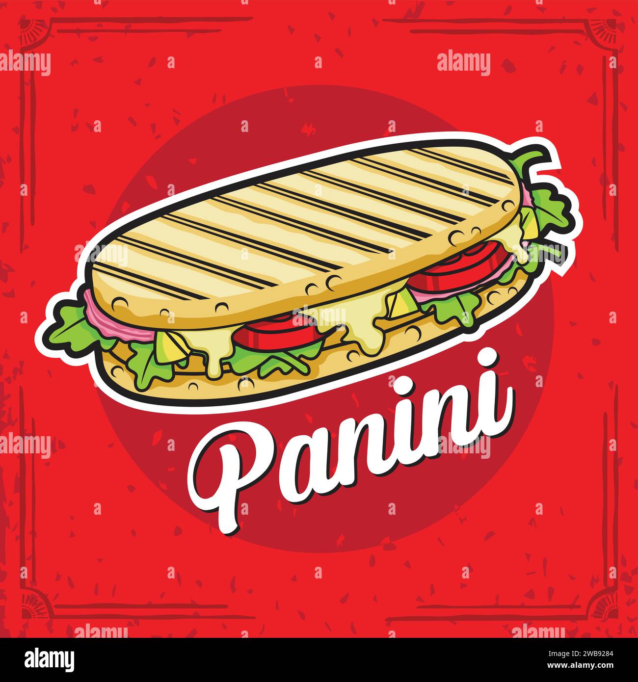 Panini Mascot Logo Vector Design Stock Vector Image & Art - Alamy